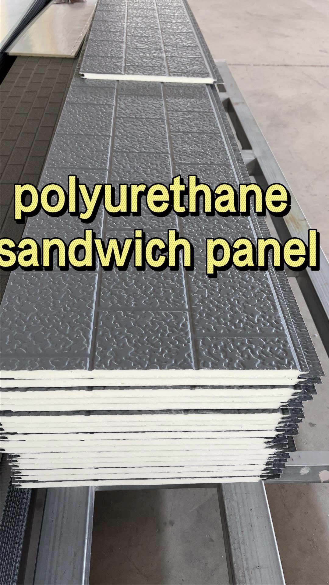Polyurethane Foam Metal Wall Panel Insulated Pu Sandwich Panels ...