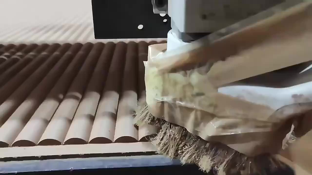 Texture 3d Wood Wave Mdf Fluted Wall Panel Carved Mdf Wall Panels - Buy ...