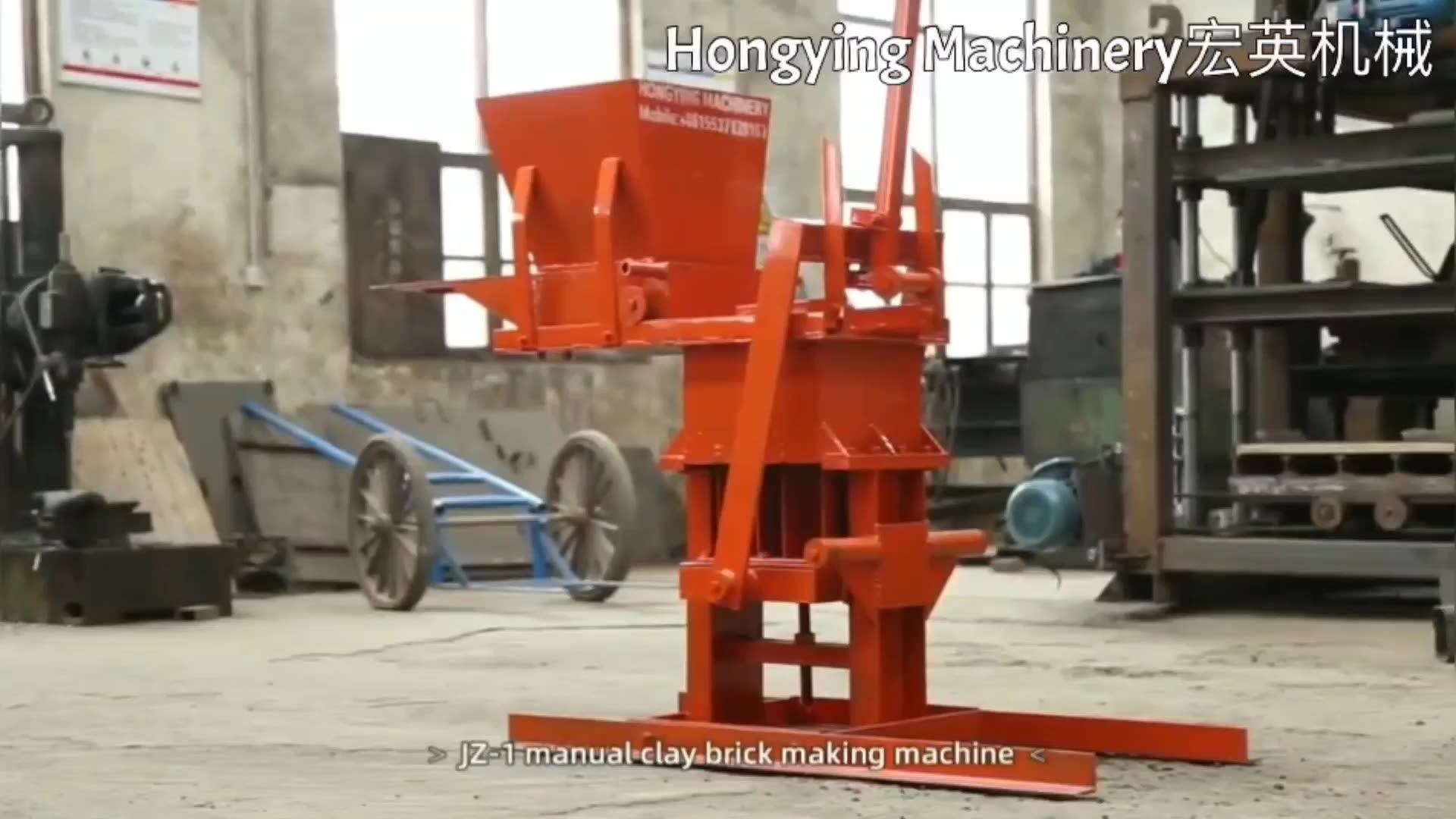 Press Ecological Brick Machine Jz-1 Compressed Earth Block Machine ...