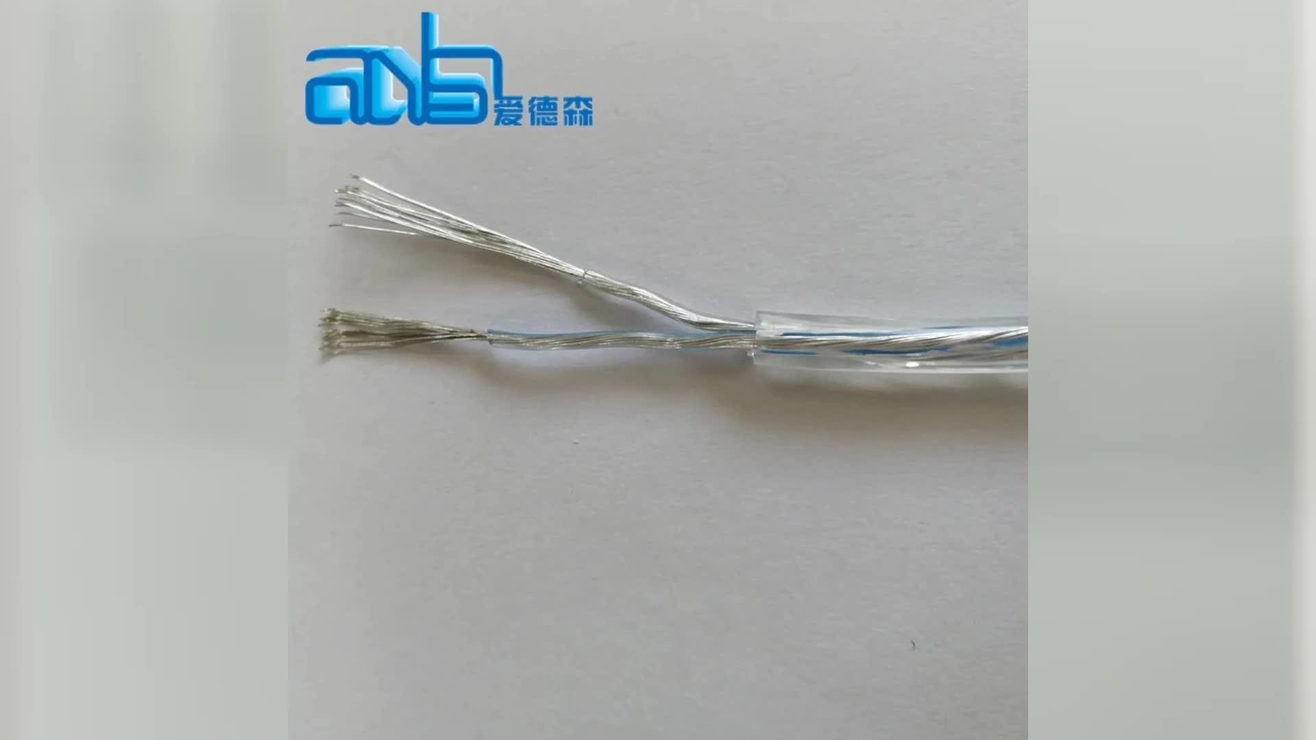 Flexible Flat 2 Core Transparent Speaker Cable,Clear Speaker Wire - Buy ...