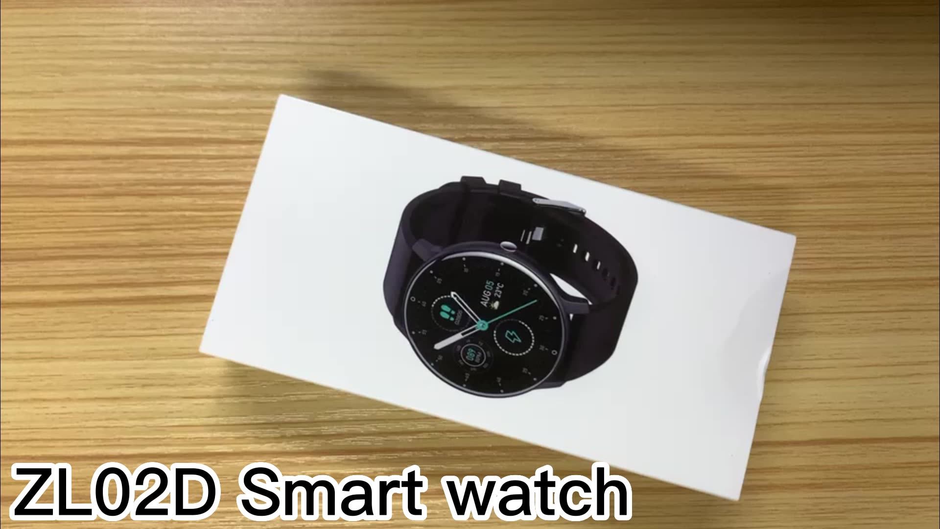 Zl02d Zl02c Pro Digital Round Smartwatch Heart Rate Sleep Reloj ...