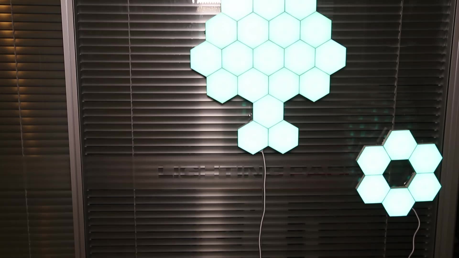 2020 New Magnetic Hexagons Honeycomb Light Creative Led Wall Quantum ...