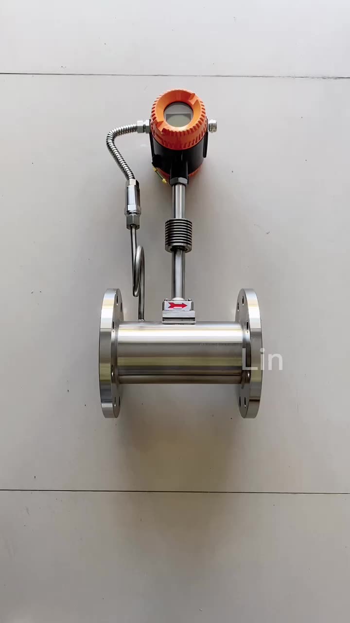 Rs485 4-20ma Flowmeter Helium Methane Compressed Air Digital Vortex Steam Gas Flow Meter - Buy ...