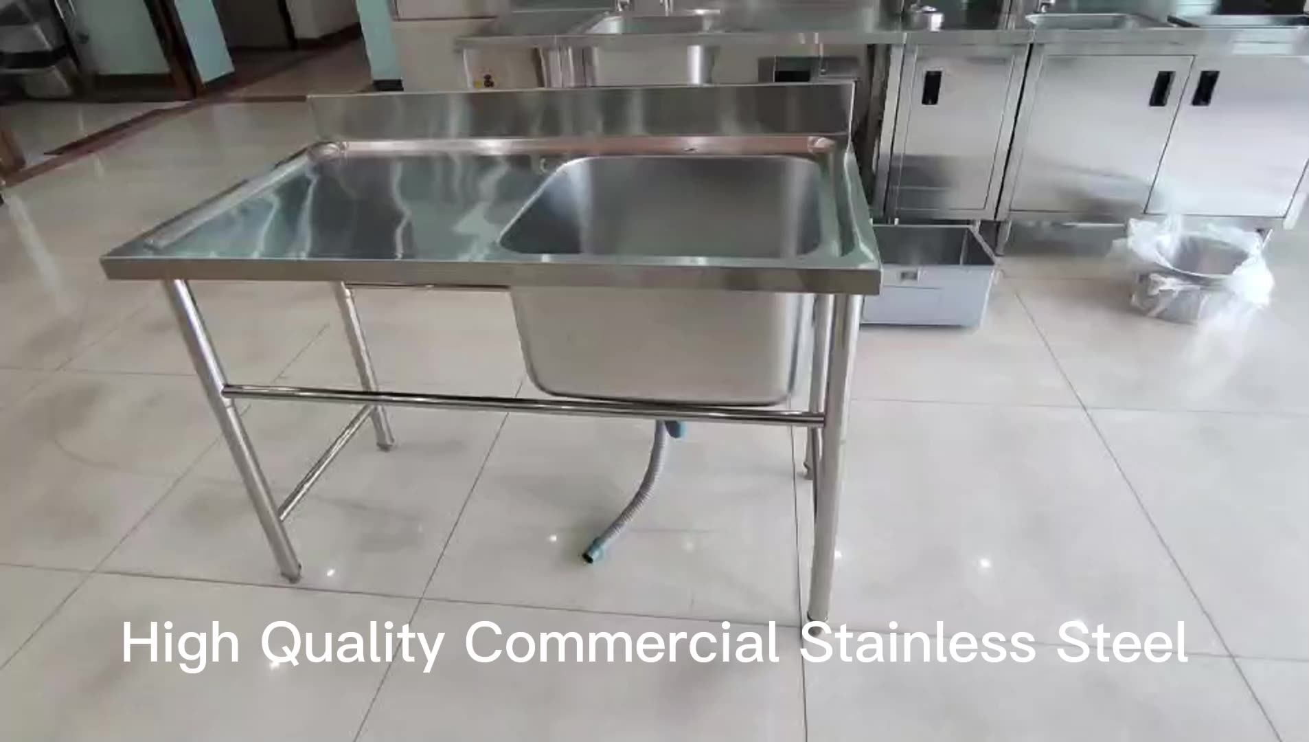 Single Bowl Kitchen Sink With Drainboard Malaysia/restaurant 304 ...