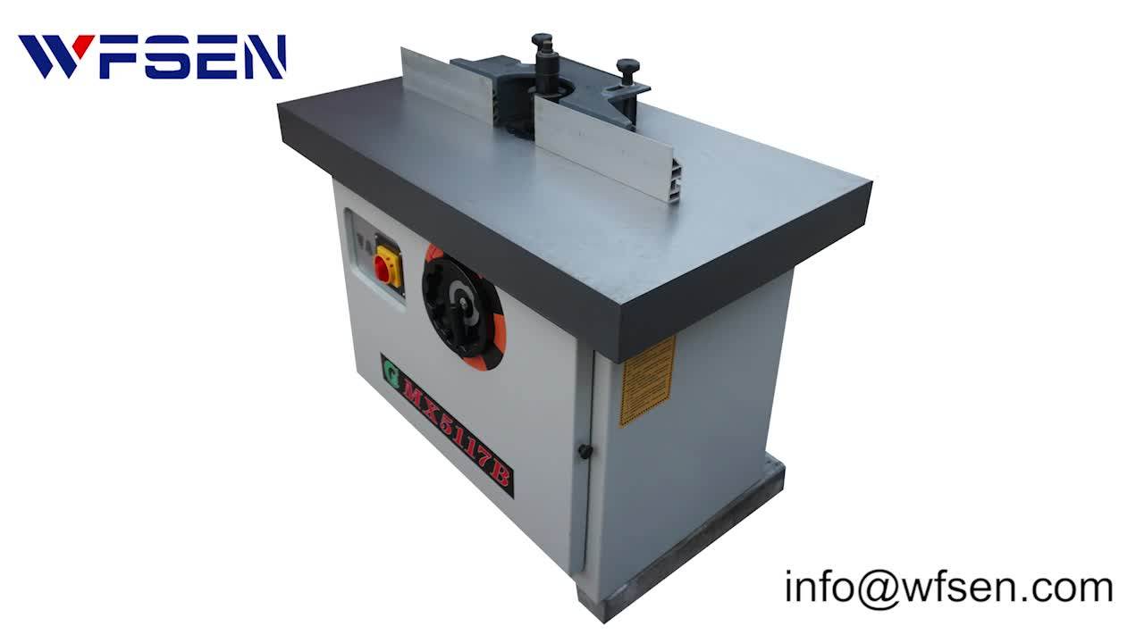 Horizontal 12.7mm Cutter Head Blade Feeder Wood Double Spindle Moulder ...