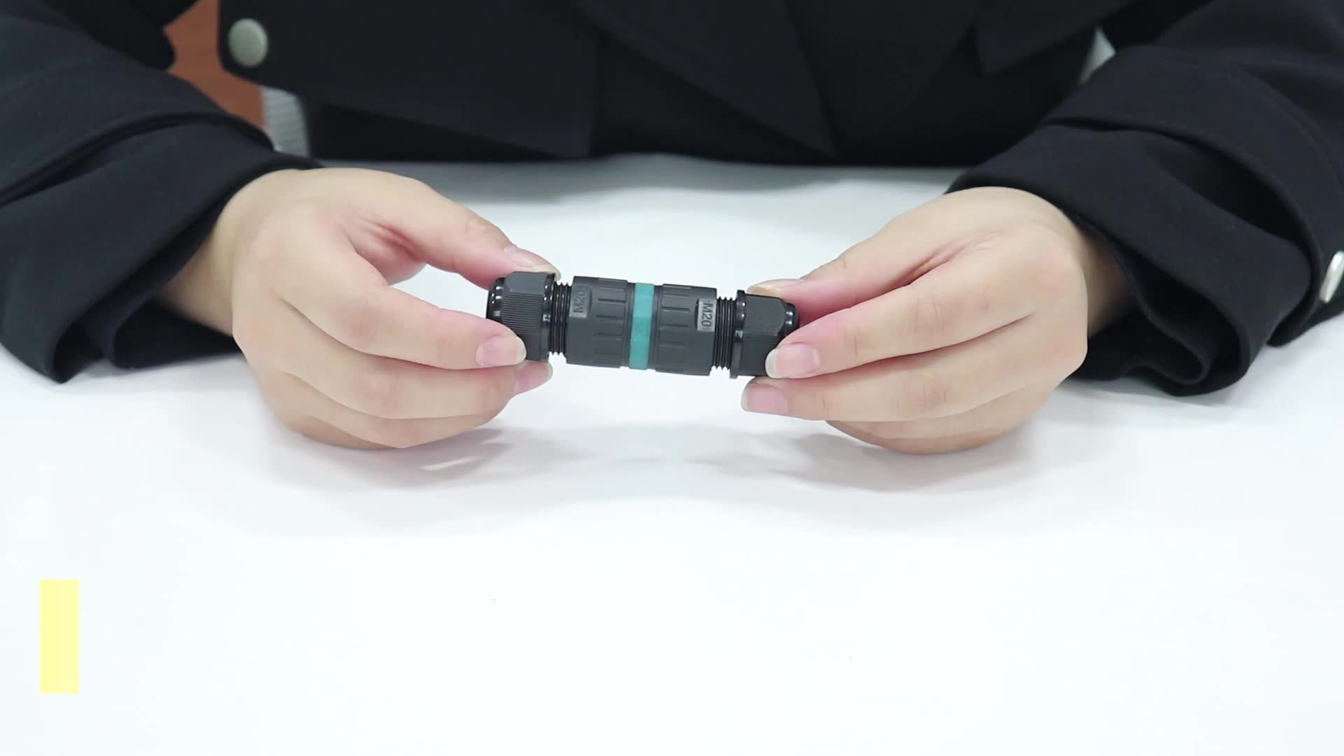 Ip68 Junction Box 2 Pin Connector Waterproof Screwless Electric ...