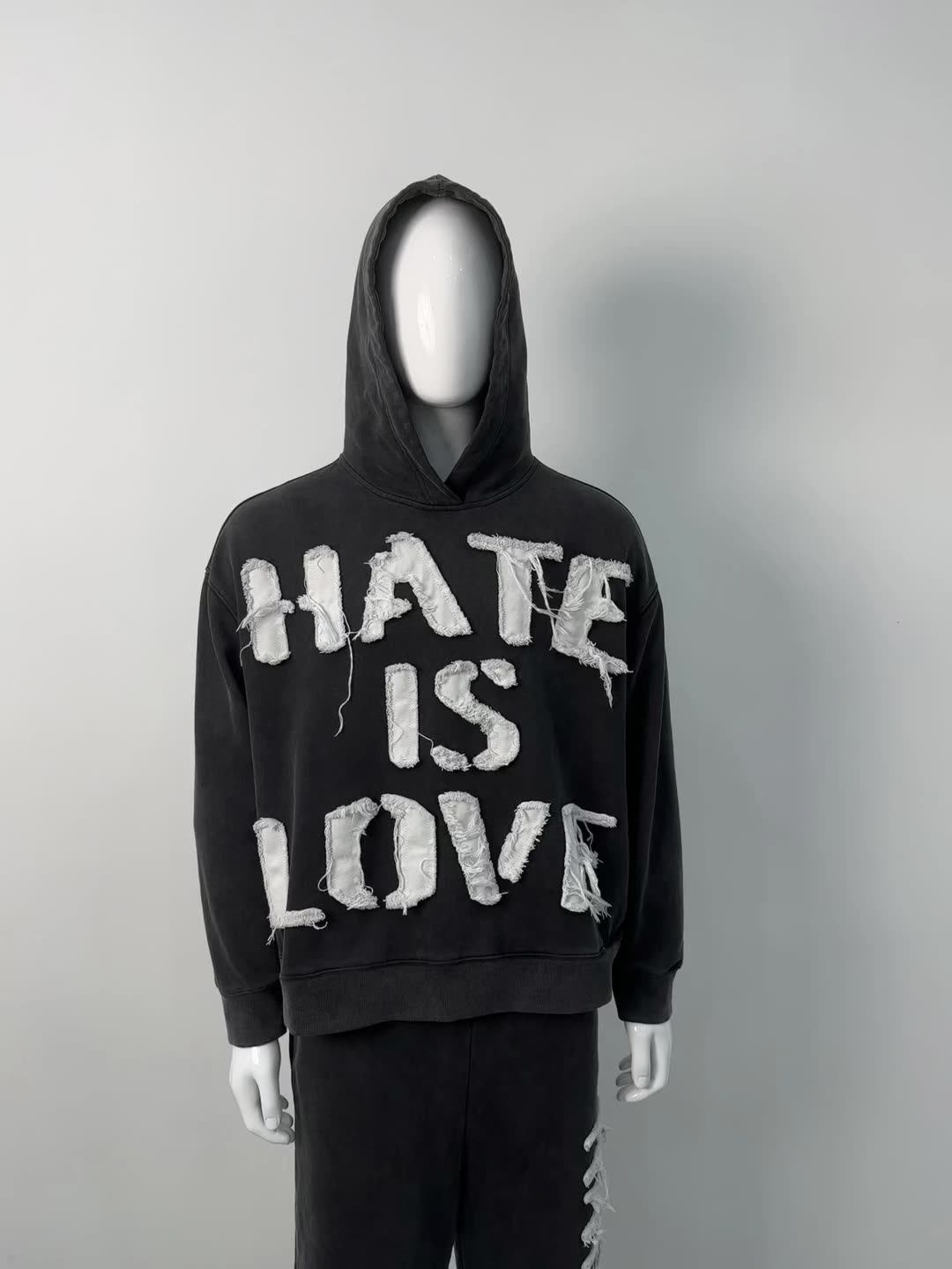 High Quality Streetwear Manufacturer Washed Patchwork Embroidery ...