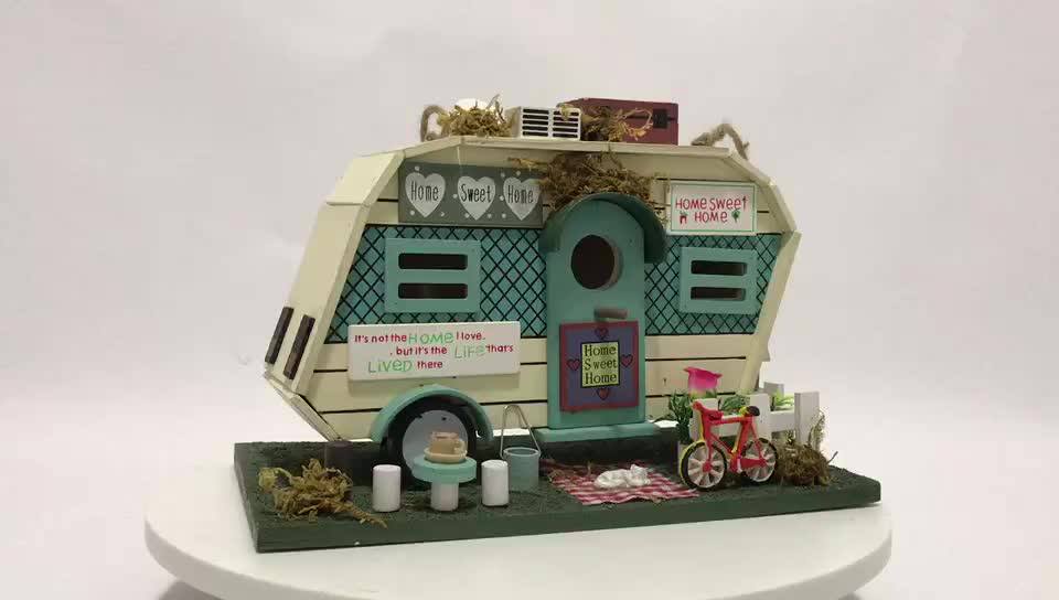 Wooden Handmade Car Shape Bird House For Gift And Decorative - Buy Car ...