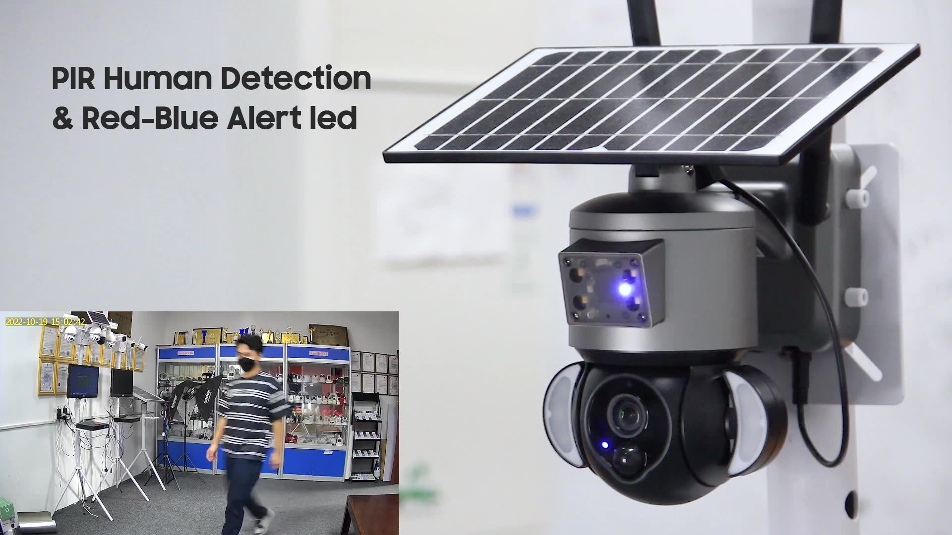 跨境爆款 4G太阳能摄像头 无线WIFI监控摄像机 高清3MP照明监控-阿里巴巴