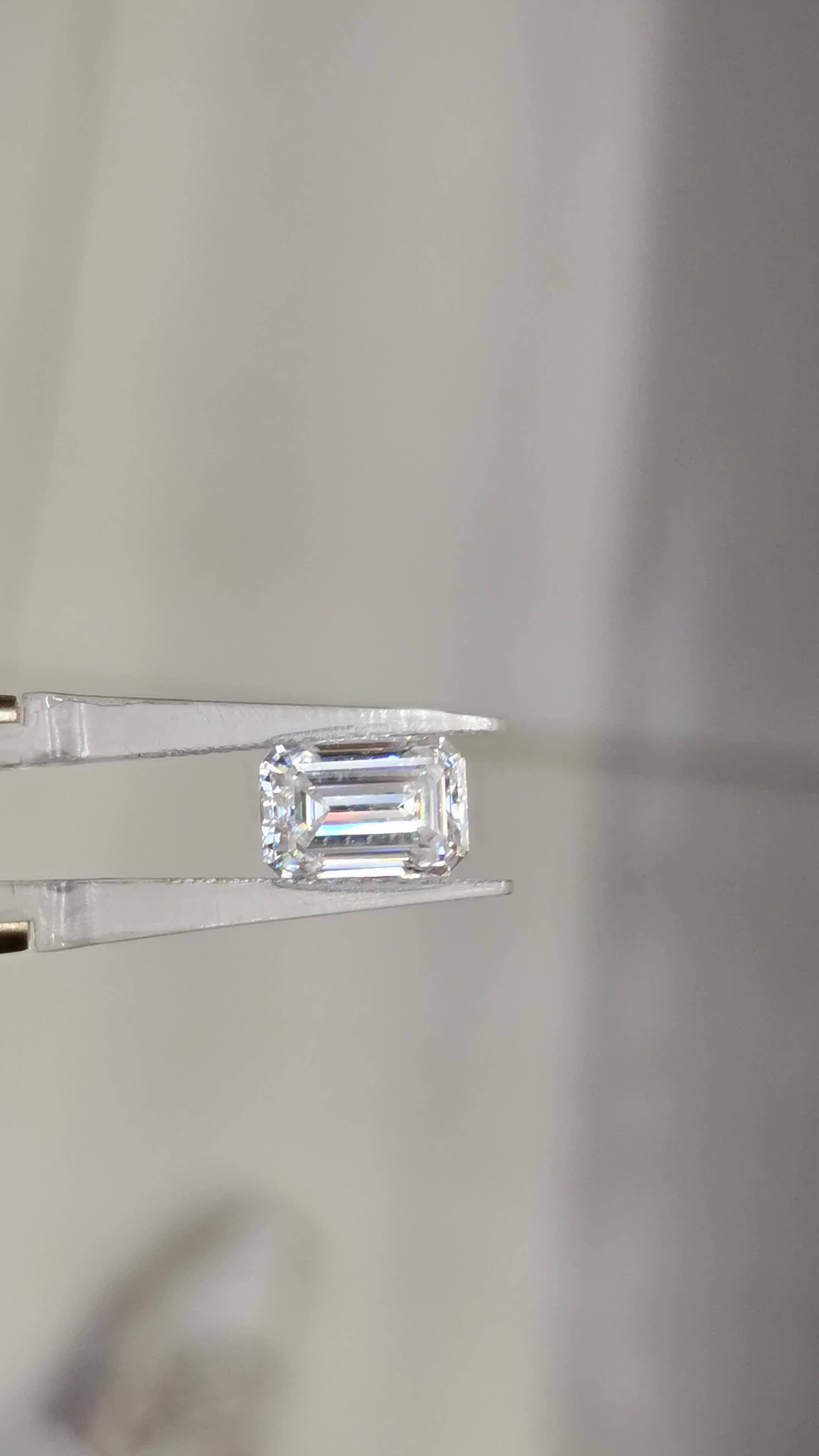 Wholesale Igi Emerald Cut Lab Grown Diamond Starsgem Special Discount ...
