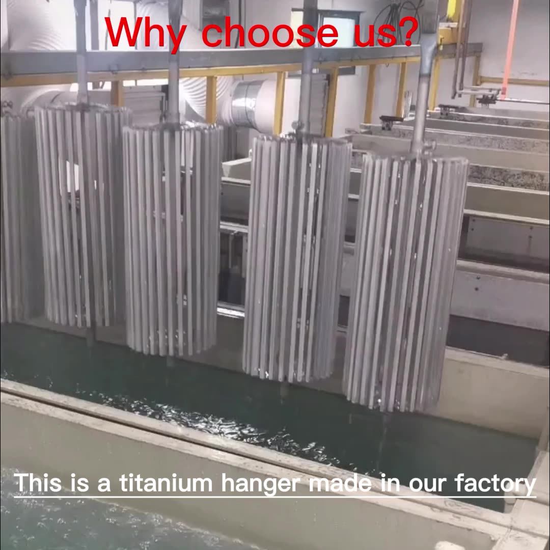 Titanium Anode Hangers Are Used For Anodizing Titanium Oxide Hangers ...