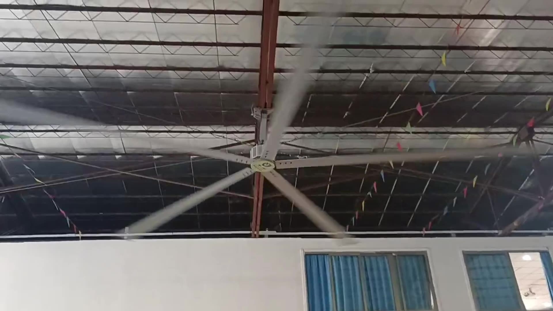 Industrial Large Ceiling Fan Large Workshop Energy Saving Ceiling Fans Big Hvls Ventilation For ...