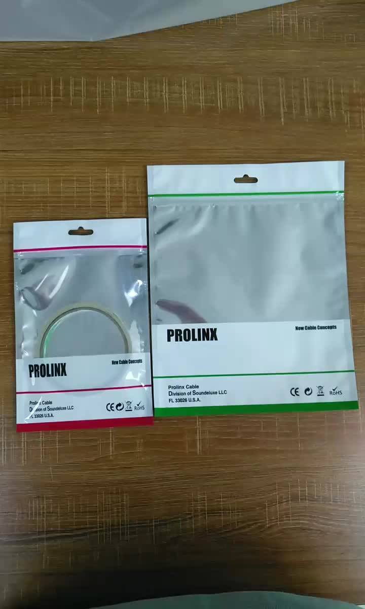 Plastic Zipper Retail Package Poly Bags Cable Zip Lock Hang Hole ...