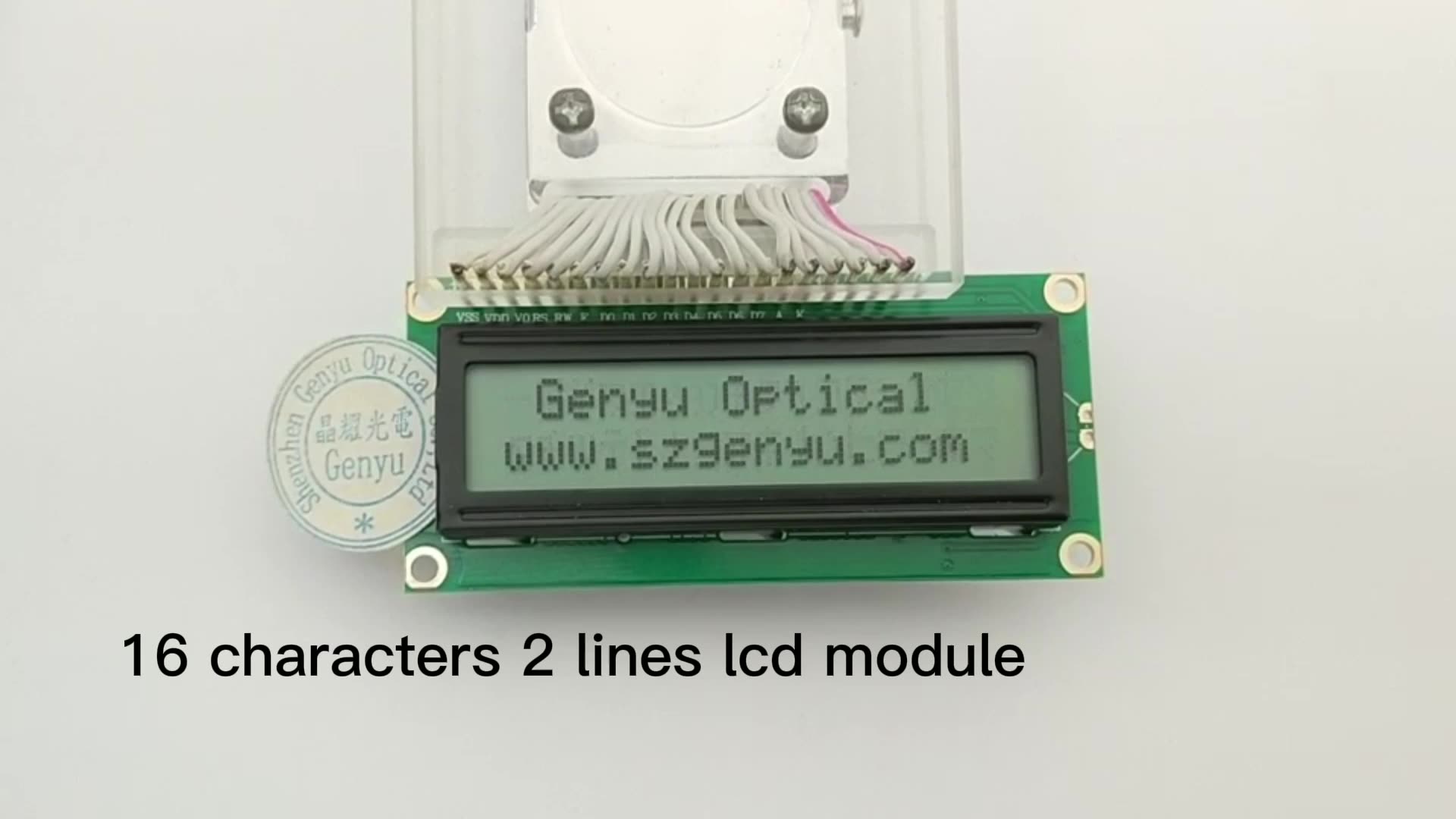 Oem Blue Yellow Green Back Light 16 Characters 2 Lines Lcd Module 1602 ...