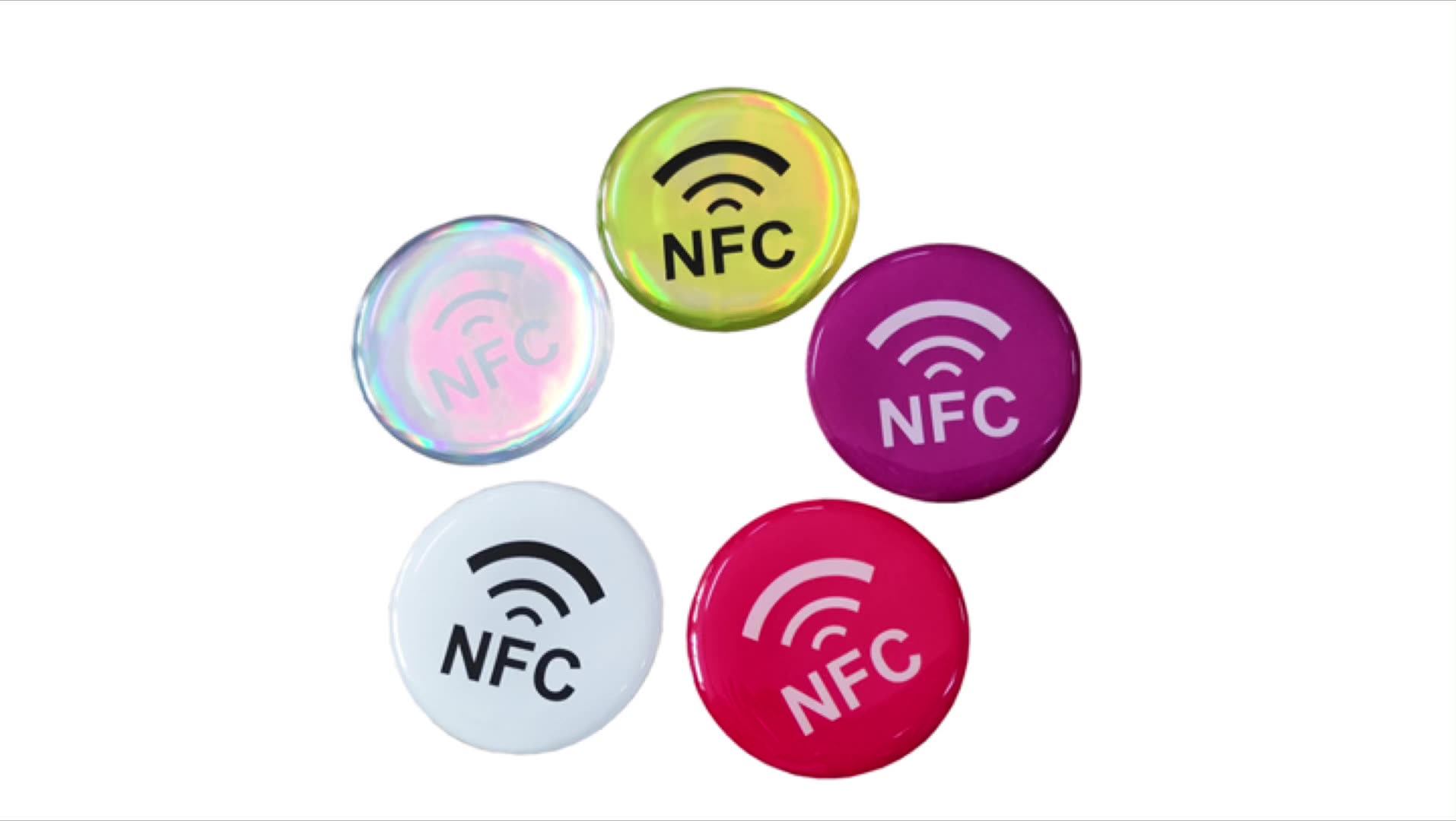 2024 Customized Rfid Epoxy Card 13.56 Mhz 25/30/35/40mm Round Smart ...