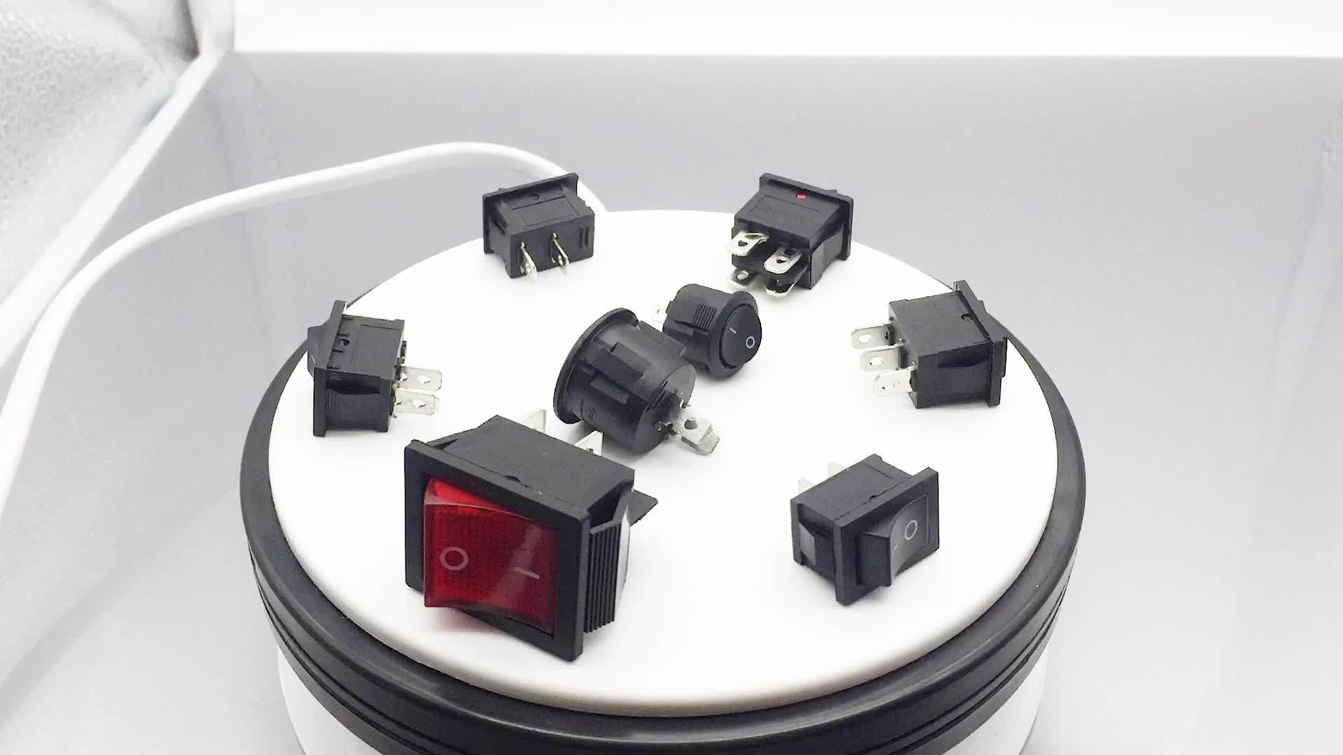 Ce Tuv Kcd4-201n-b T125 Dpst 4pin On-off 250v Red Illuminated 30a ...