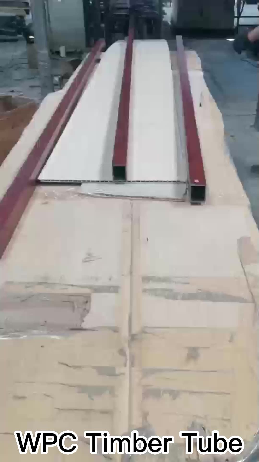 Outdoor Wpc Pvc Square Tube Exterior Timber Tube For Siding/ Ceiling ...