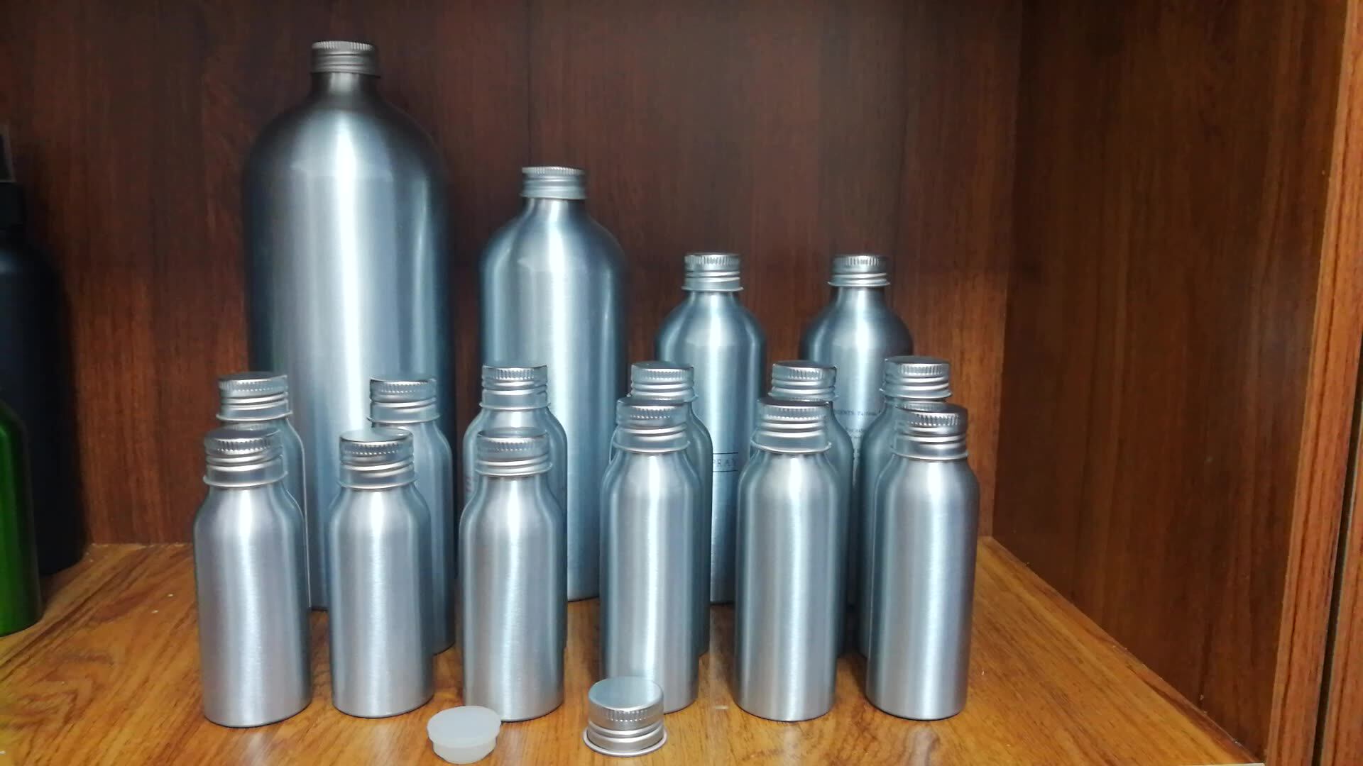 Wholesale 30ml 50ml 100ml 250ml 300ml 500m Empty Silver Aluminum Bottle ...