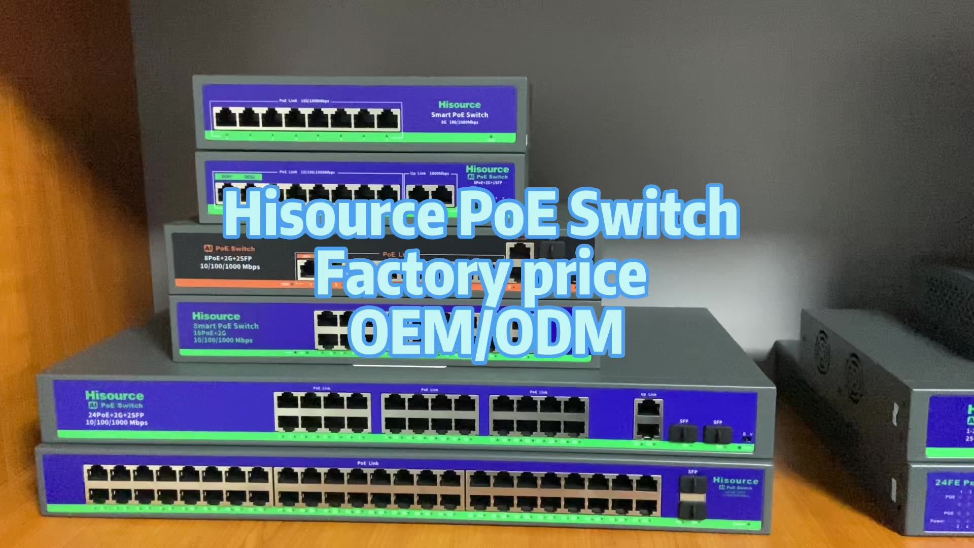 Hisource 24 Port 400w Poe Switch Ieee802.3af/at,Networking Switches ...