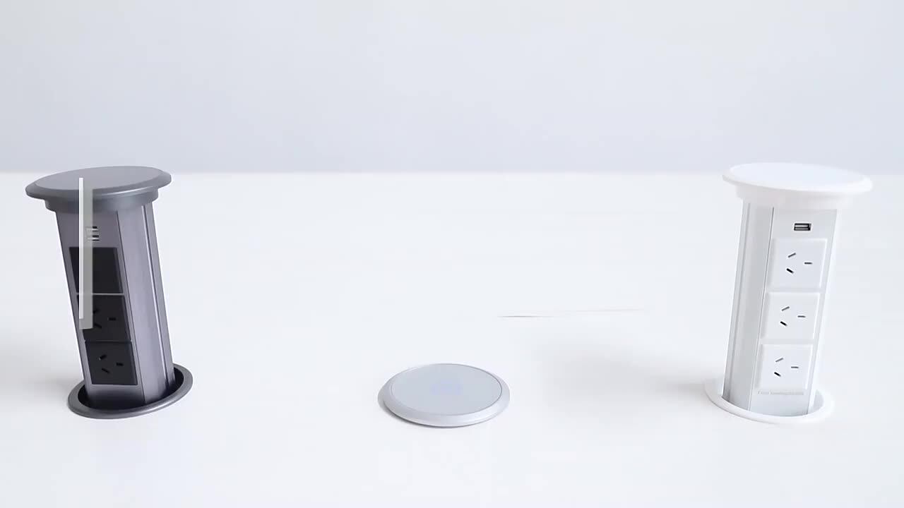 Kitchen Pop Up Socket Motorized Power Outlet Waterproof Electrical ...