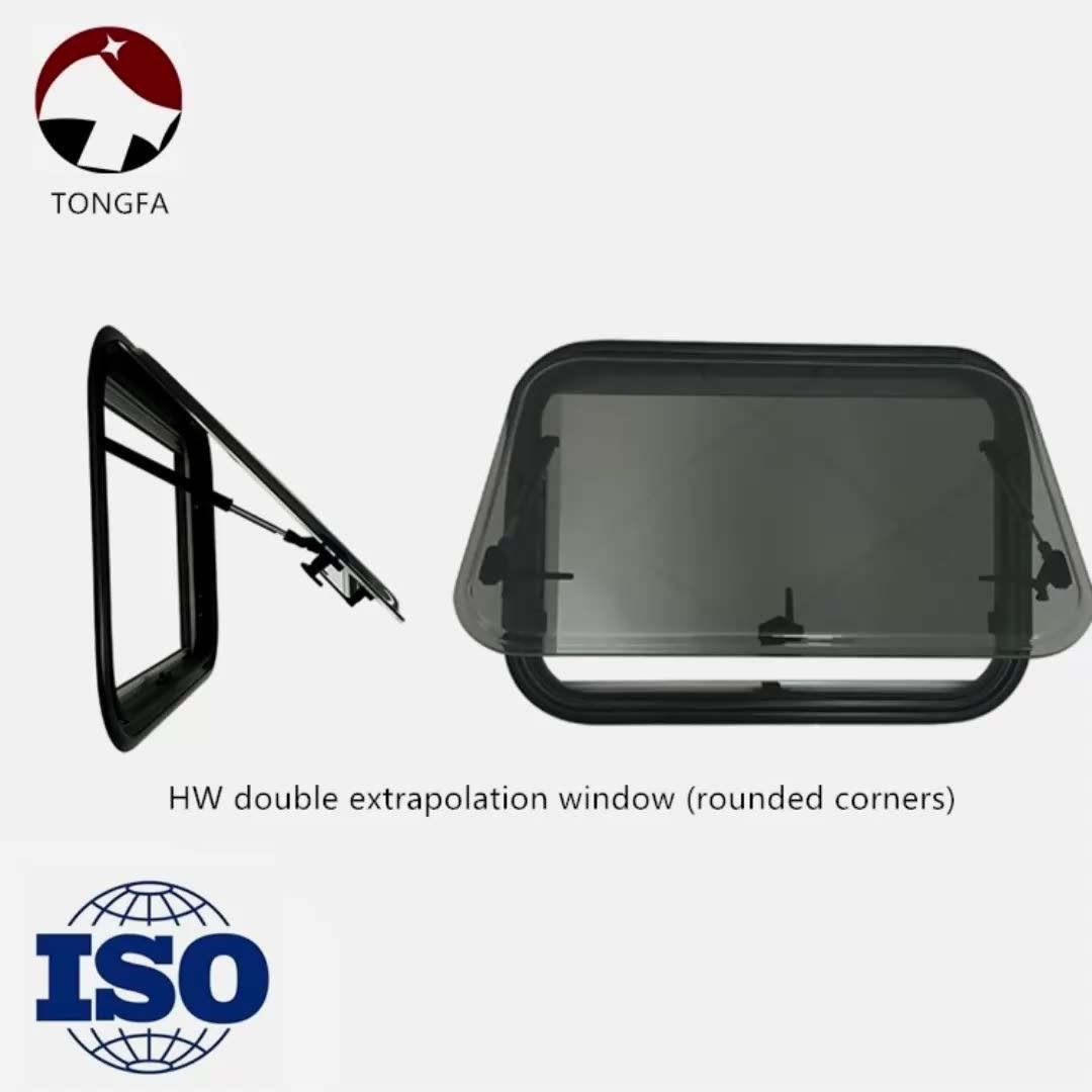 Double Glaze Acrylic Window With Pleated Blind And Fly Screen Caravan ...