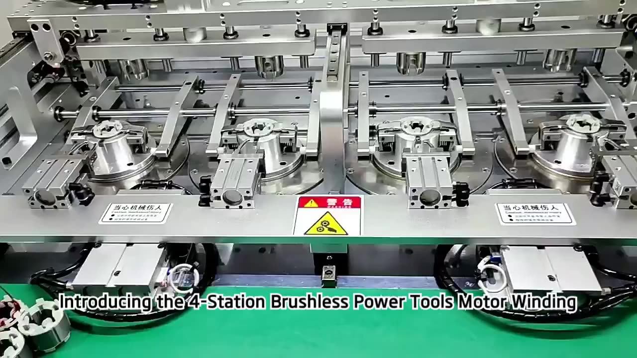 Four-stations Automatic Winding Machine Customized For Brushless Power ...