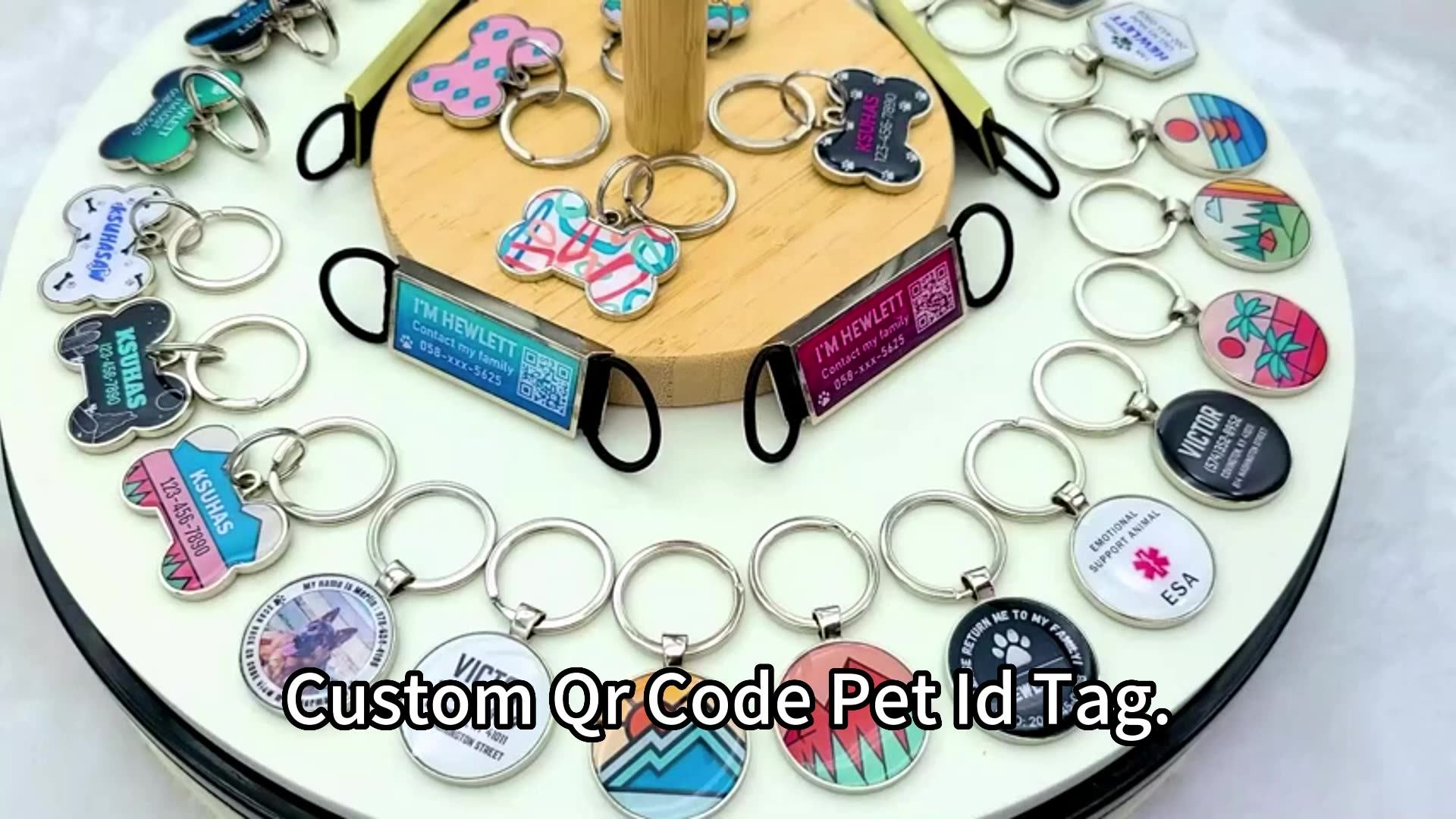 Wholesale High Quality Low Moq Custom Qr Code Nfc Smart Pet Id Tag Dog ...