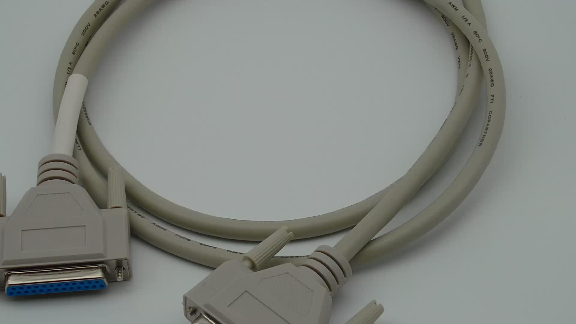 Oem Custom Idc 20 Pin To Db25 Female Db21pin Connector Db Cable - Buy ...