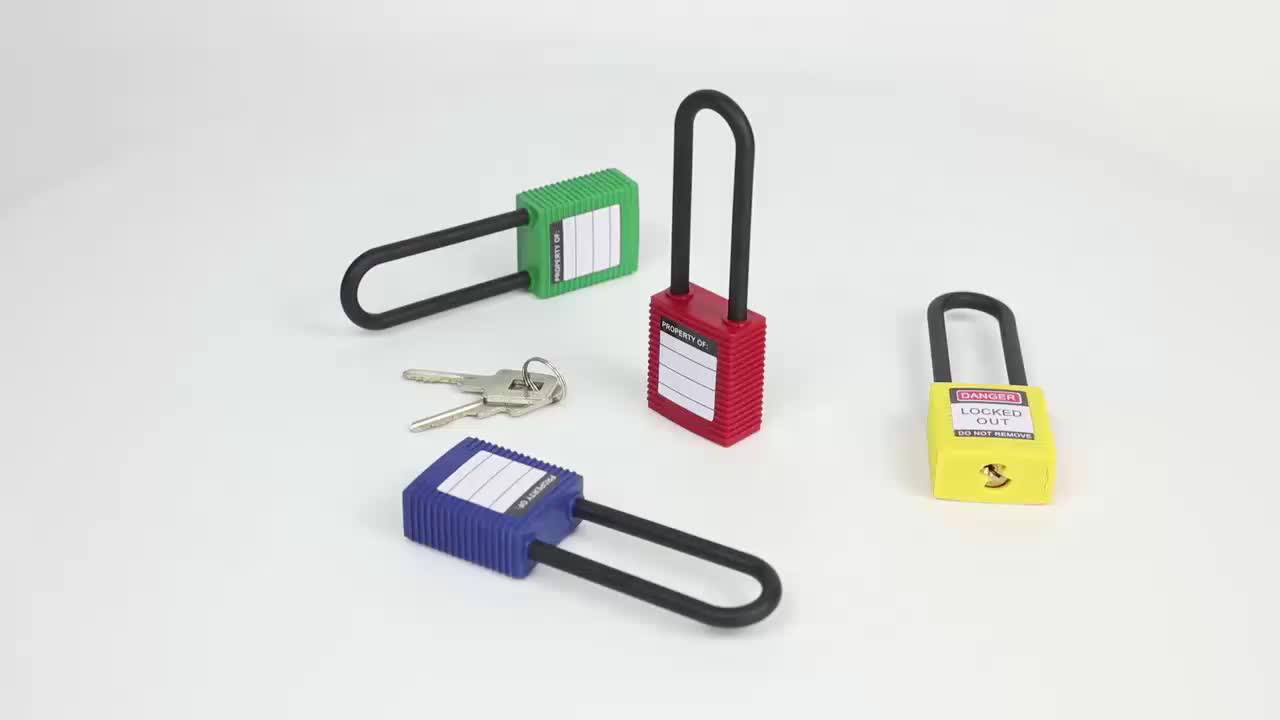 Compact Safe Locks Abs 76mm Long Nylon Shackle Insulation Padlock Ka ...
