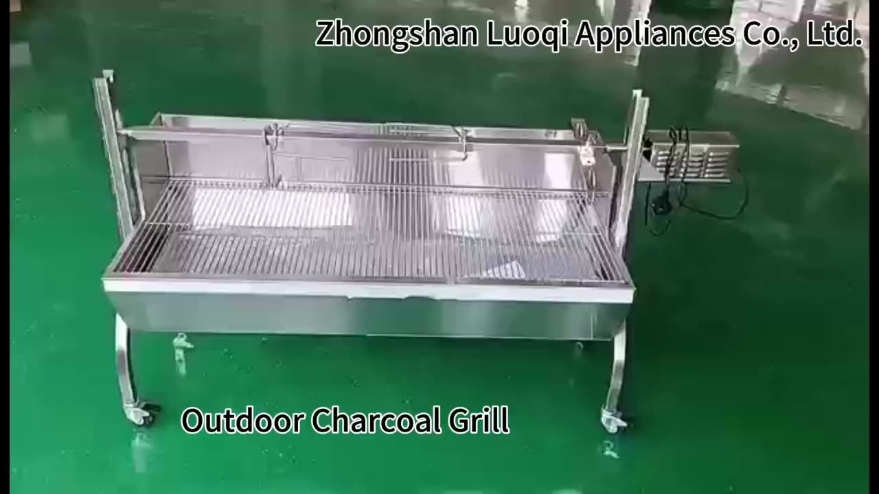 Multipurpose Charcoal Rotating Spit Rotisserie Grill Kitchen Grills Bbq ...