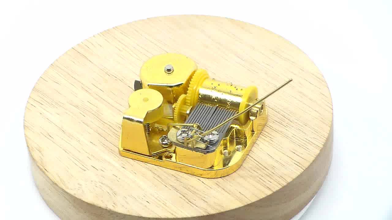 18 Note Metal Gilded Wind Up Mechanism For Musical Box - Buy Mechanism ...