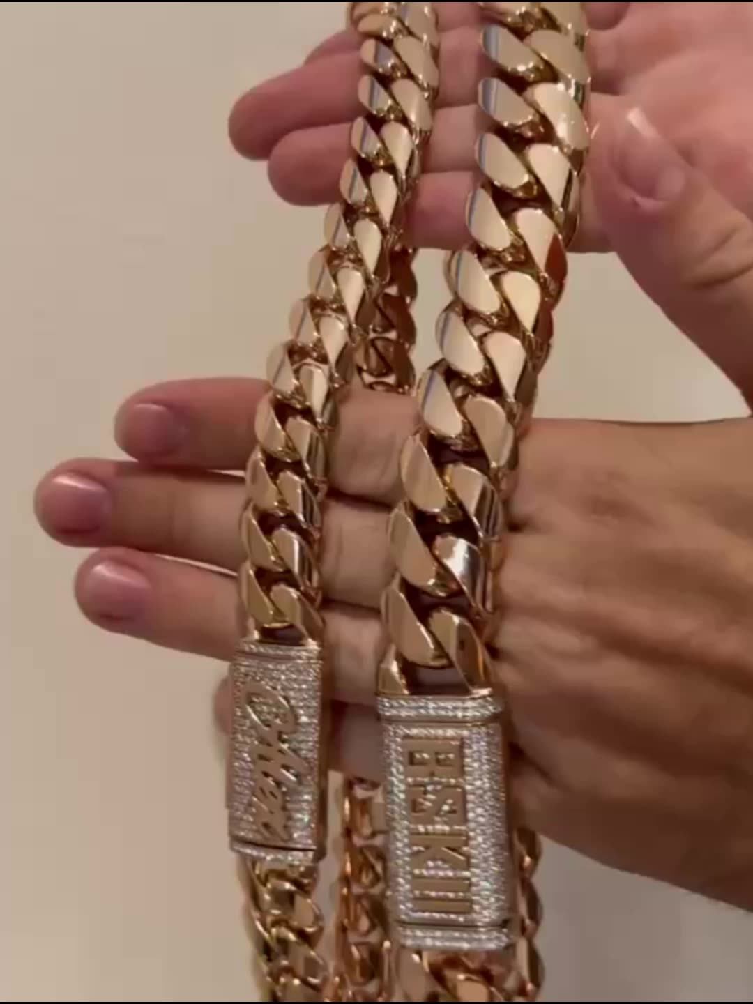 Luxury Custom Moissanite Cuban Chain 18mm 925 Silver 10k 14k 18k Solid ...