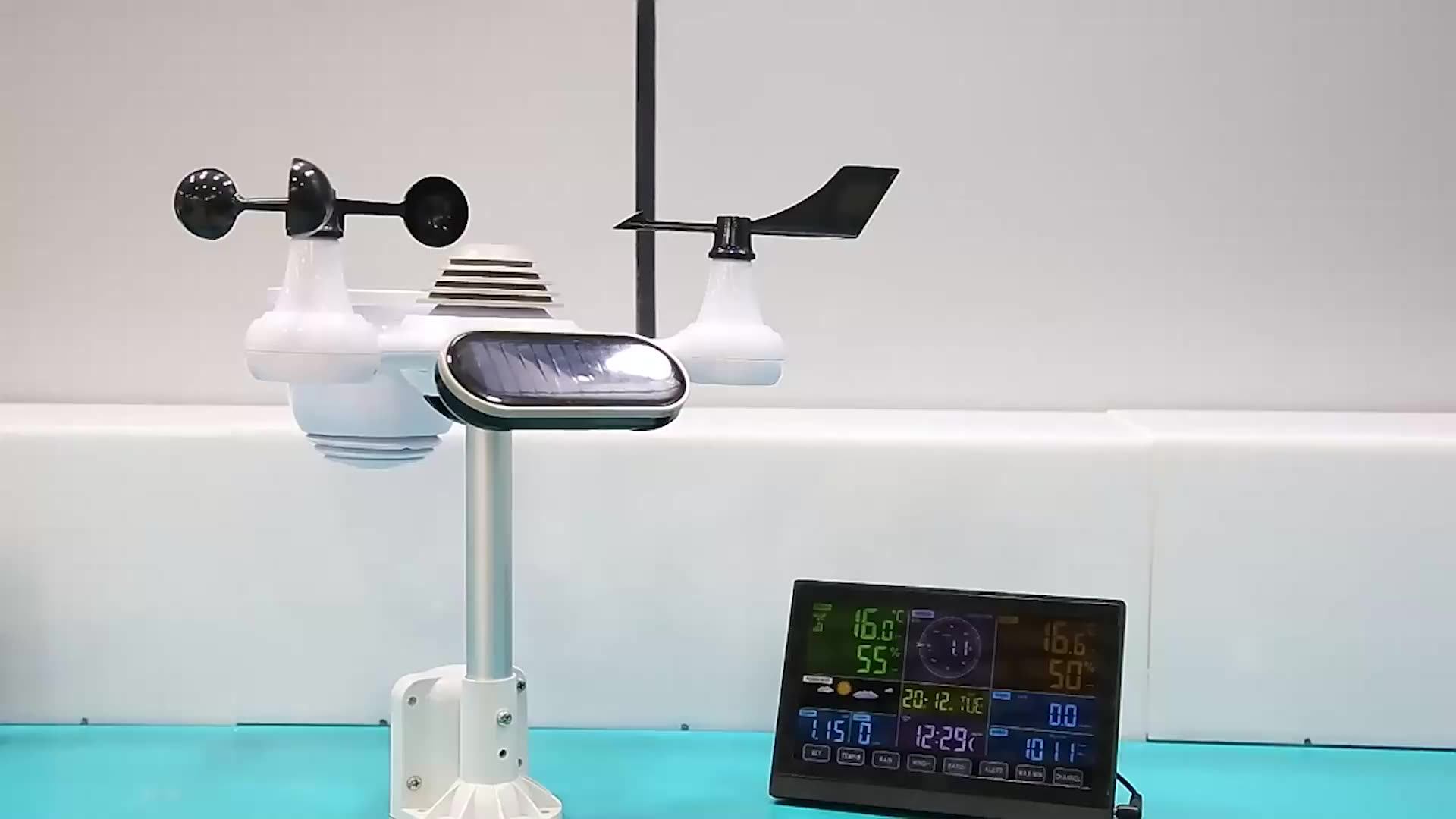 2023 Wifi Tuya Professional Weather Station 7 In 1 With Uvi Light ...