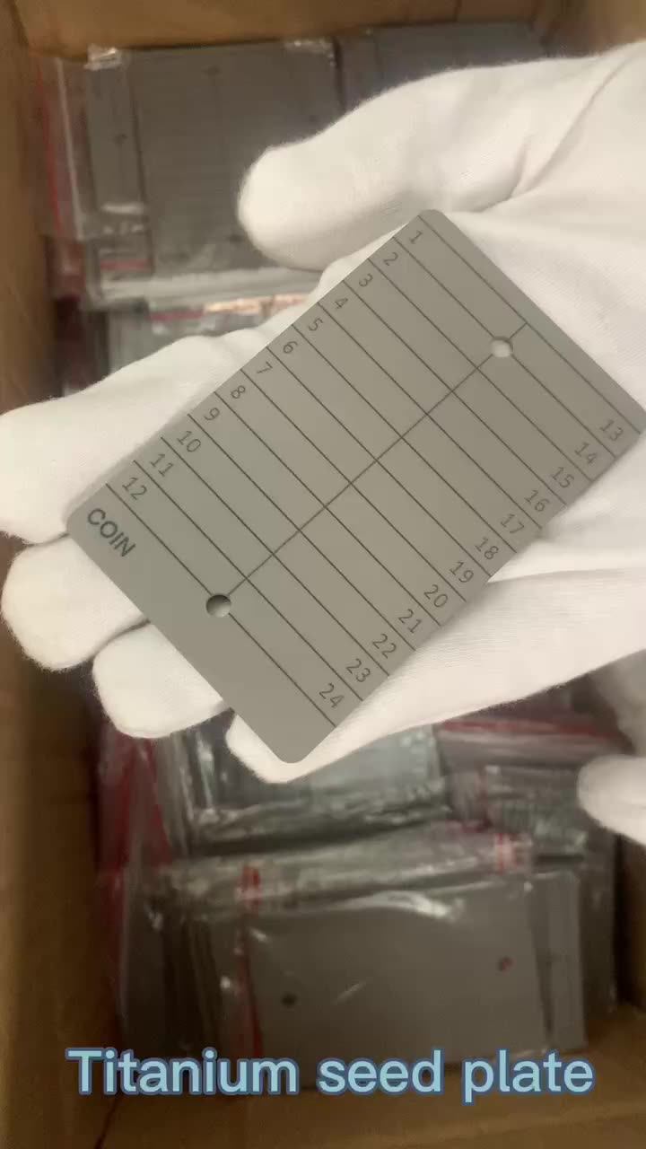 Plates Titanium Sheet Metal Cold Storage Crypto Seed Phrase Wallet ...