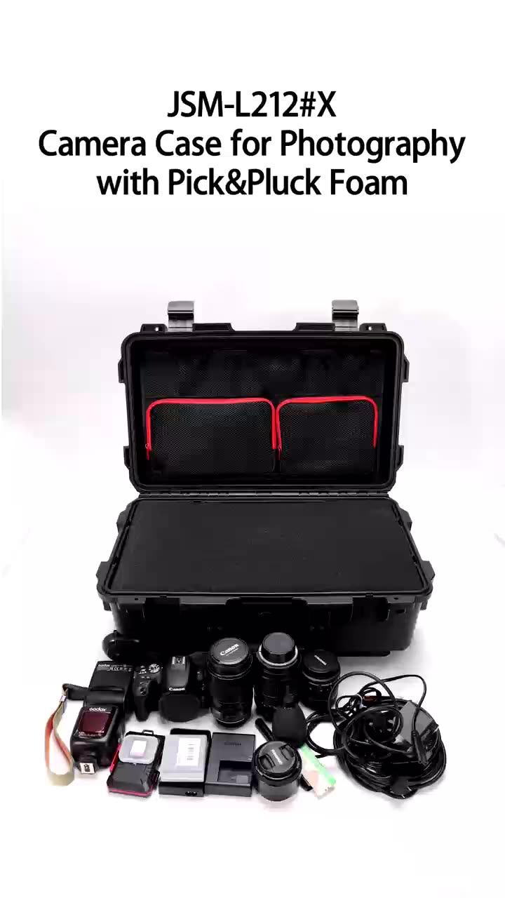 Custom Plastic Flight Case 212x Shockproof Waterproof Hard Shell Camera ...