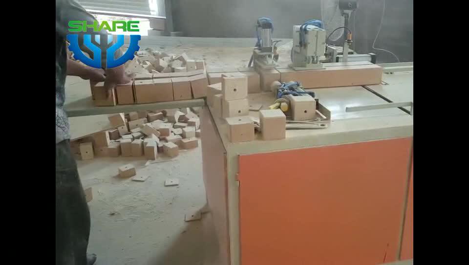 Automatic Wood Table Saw Wood Pallet Block Cutting Machine Block Cutter ...
