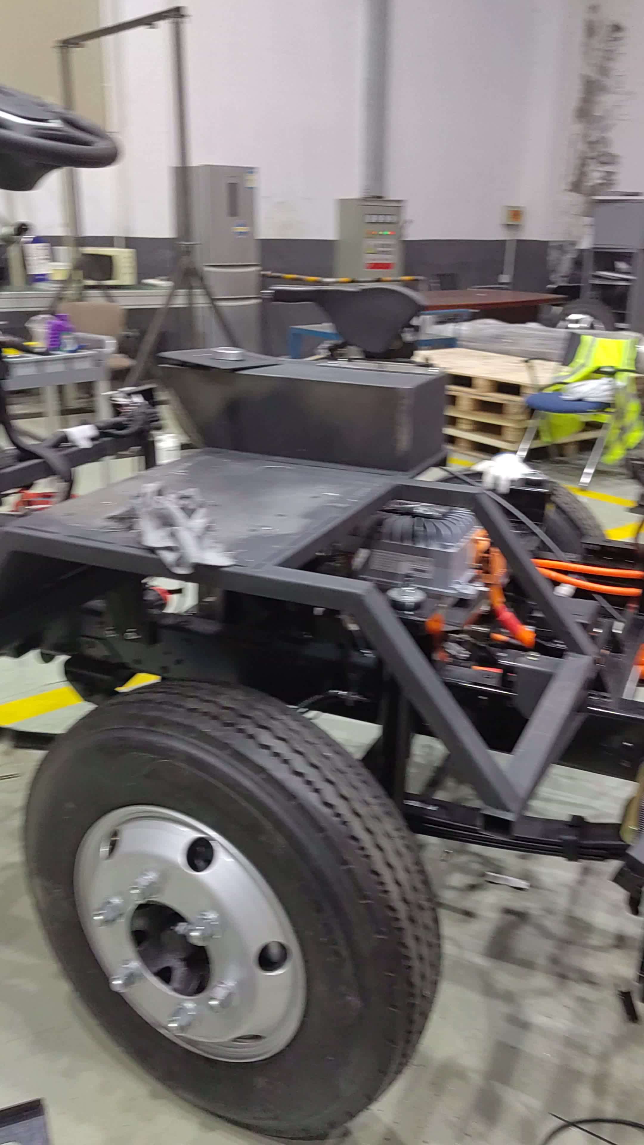 Brogen New Ev Project 60kw 46kwh Cargo Truck Electric Chassis Ev ...