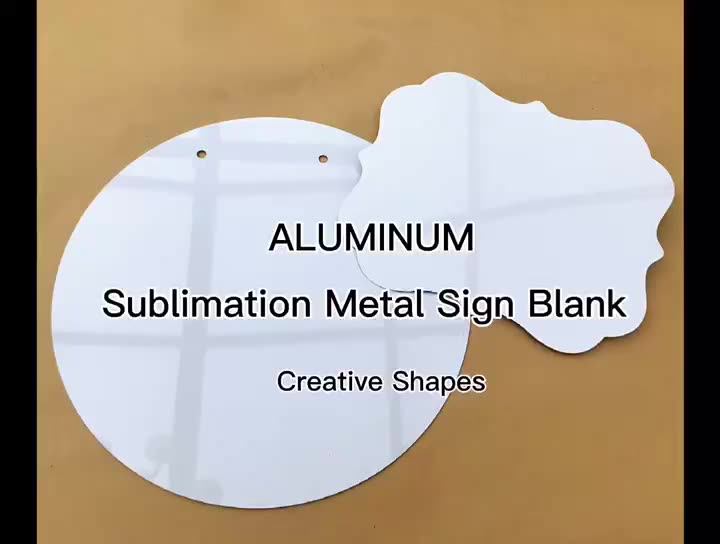 White Blank Dye Sublimation Blank Metal Parking Sign Stop Sign ...