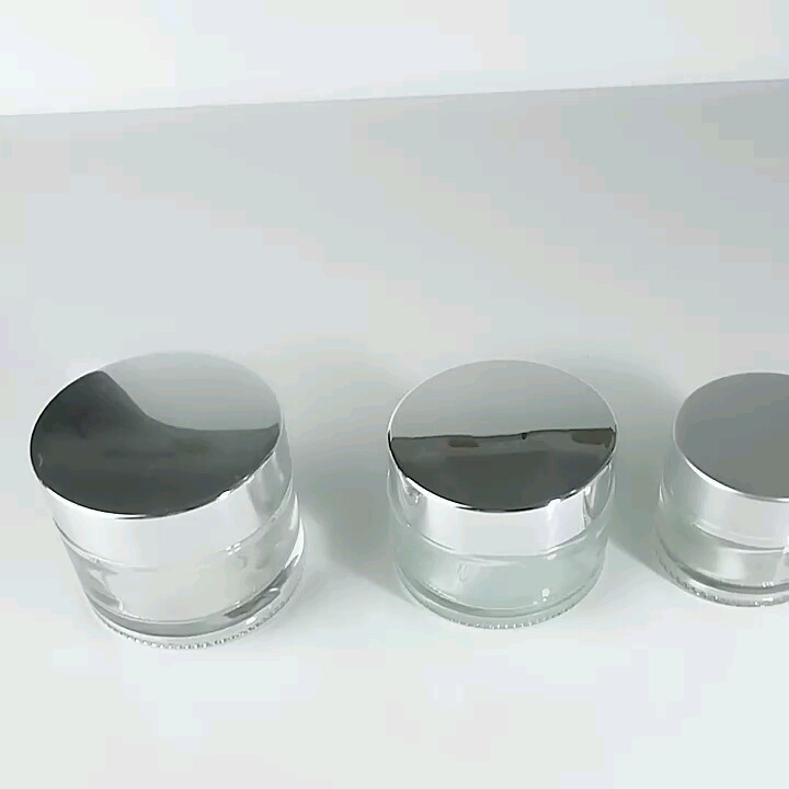 Fancy 10ml Small Clear Cosmetic Cream Jar 10g Mini Empty Glass Jars ...
