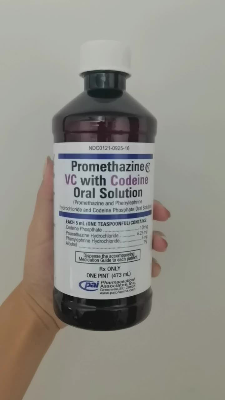 16oz 500ml Lean Bottle Cough Syrup Wockhardt Quagen Tris Hi-tech ...