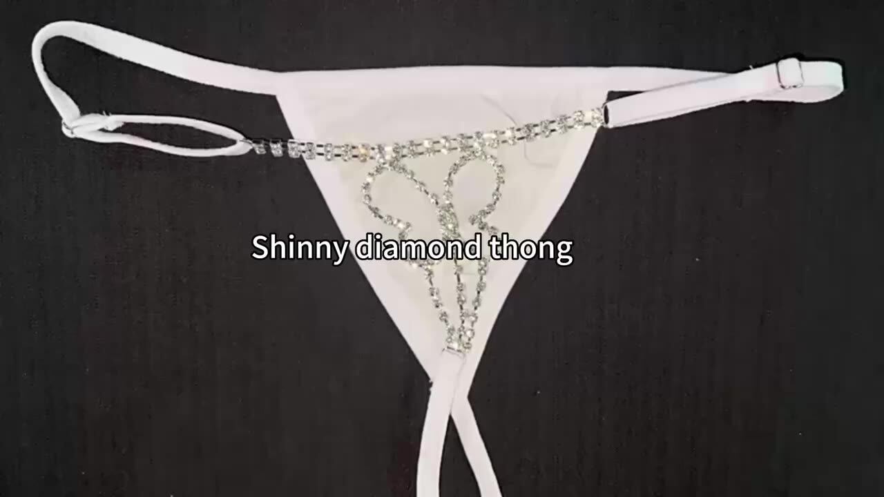 Wholesale Rhinestone Body Chain Sexy Panty Mature G-string Jewelry Low ...