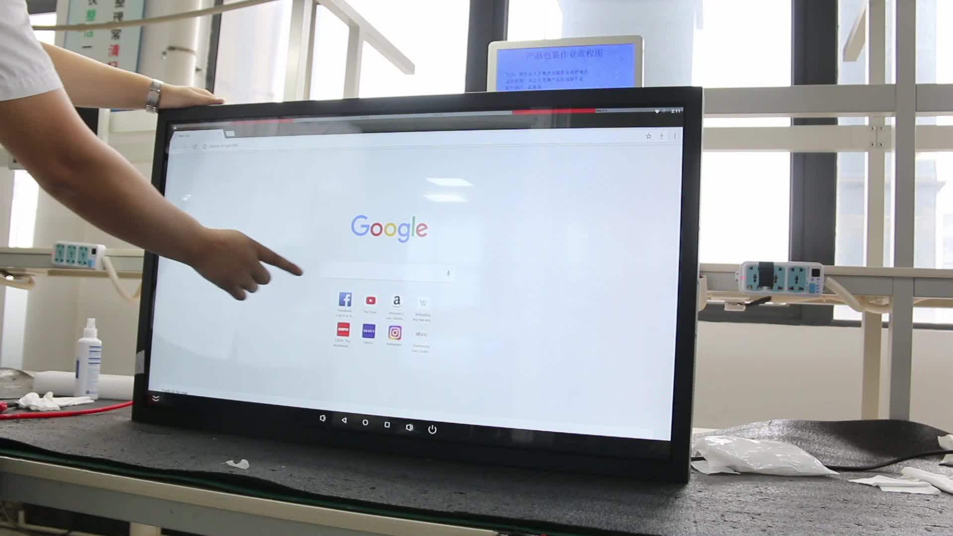 85 65 Inch Capacitive Touch Screen Lcd Touchscreen Open Frame Monitor ...