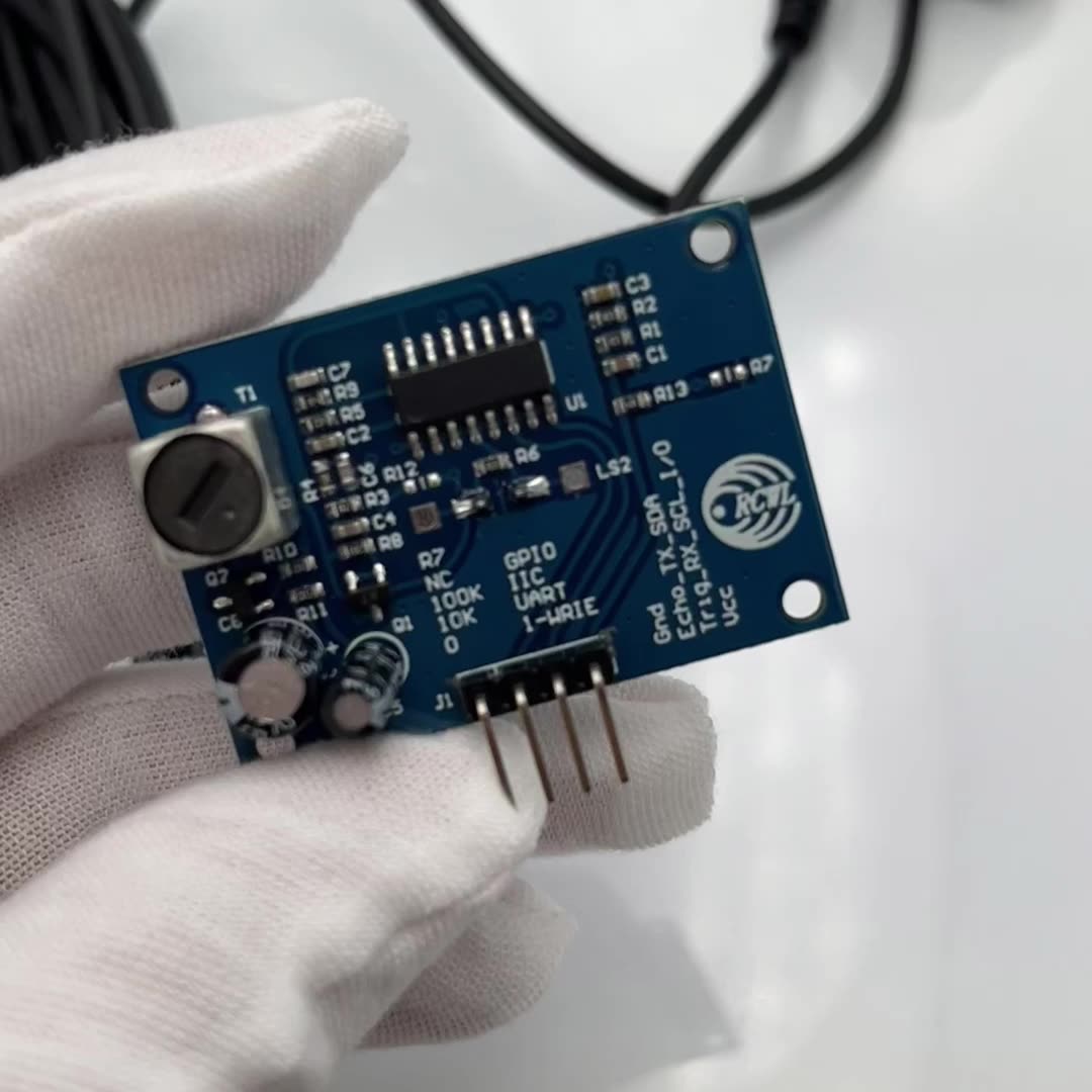 Rcwl 1655 Single Head Waterproof Ultrasonic Ranging Module Supports Gpio Serial Port Iic Single