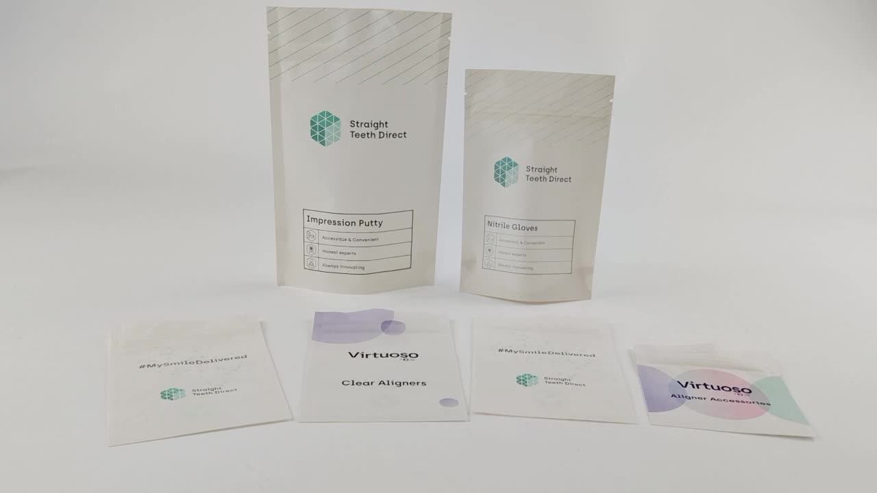 Custom Printed Biodegradable Kraft Paper Skin Care Sample Sachets Body ...
