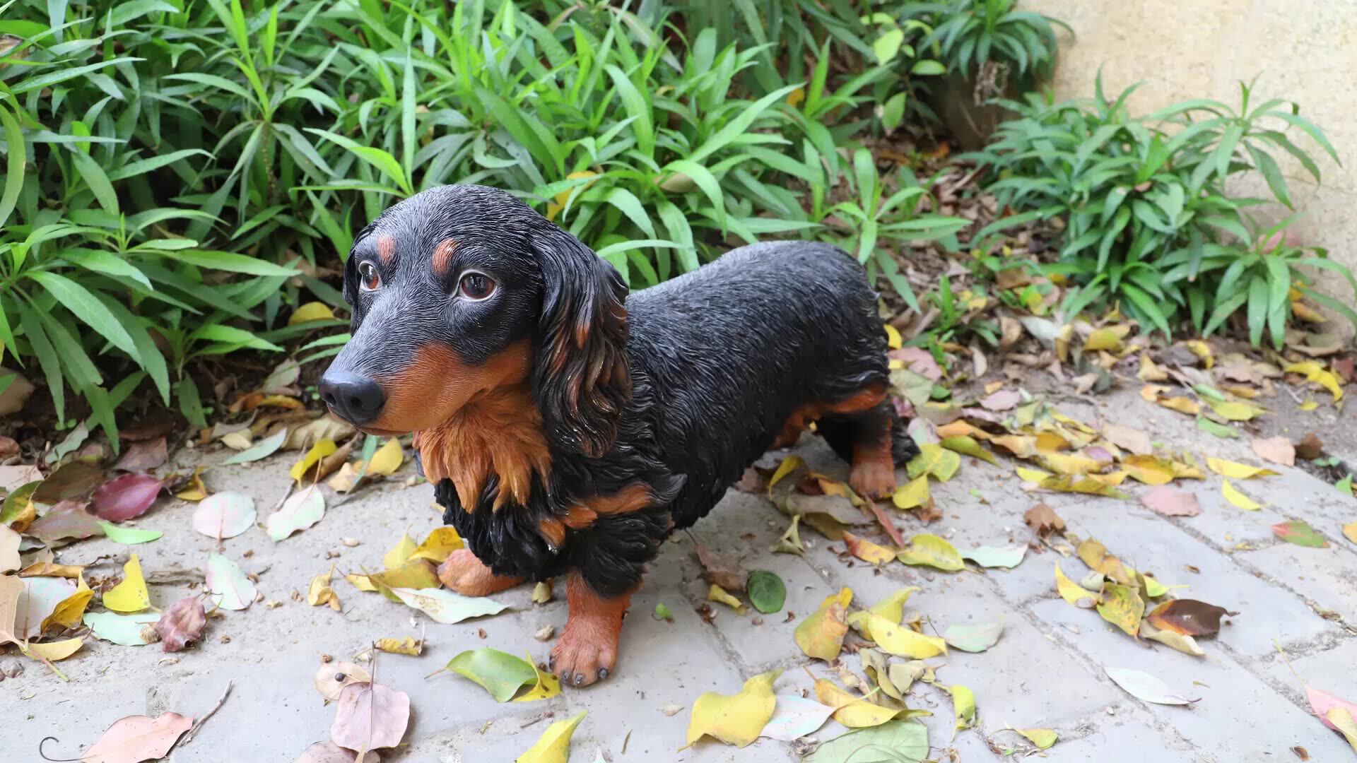 Customized Outdoor Garden Dog Sculpture Life Size Realistic Dog ...