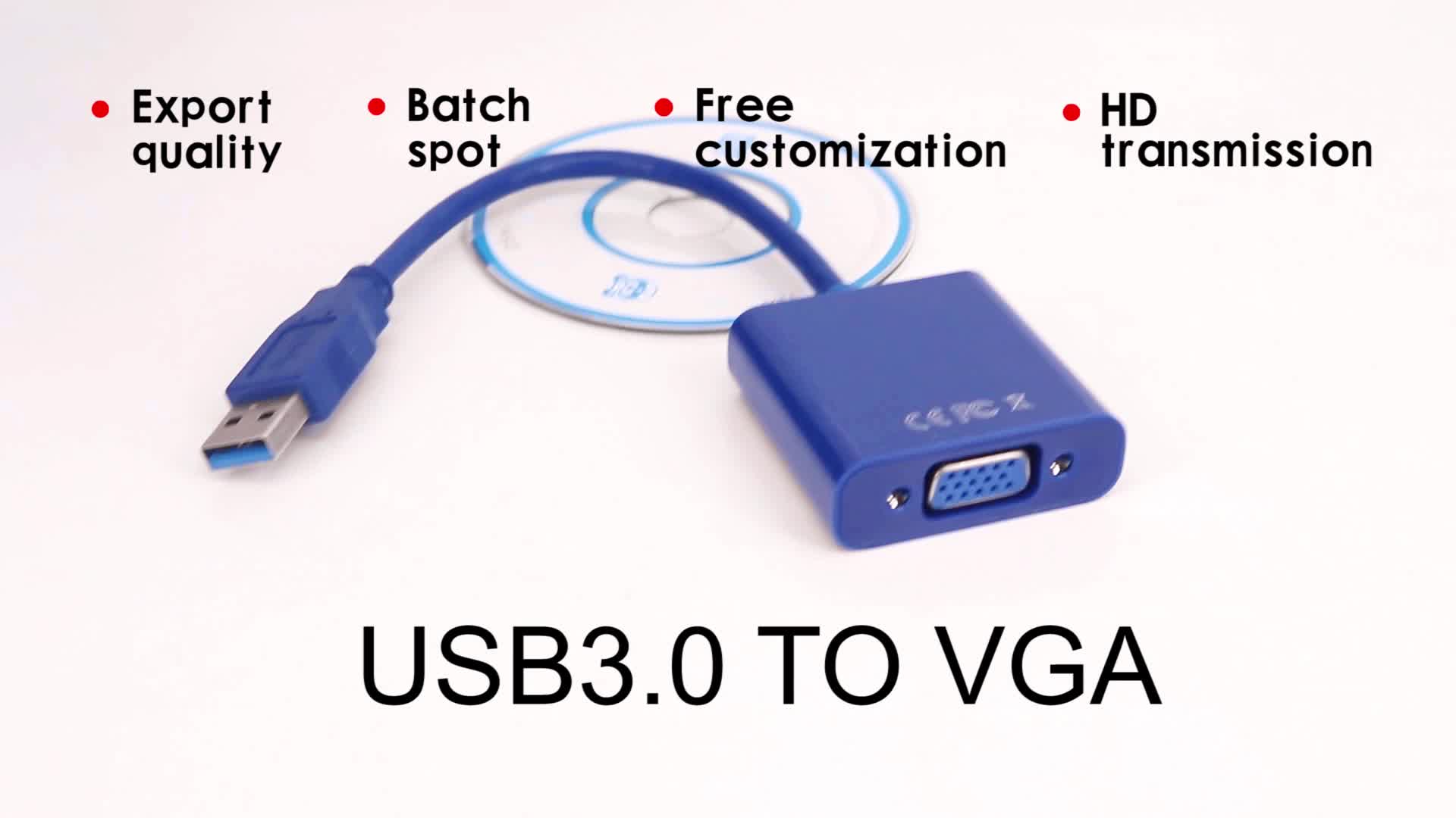 Vga Adapter Usb 30usb20 To Vga Multi Display Converter Cable External Video Graphic Card