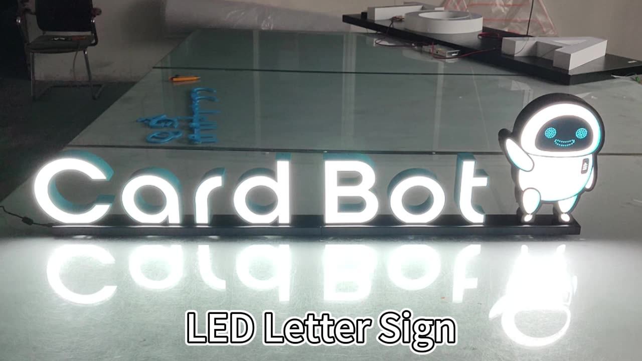 Acrylic Channel Letter Face Neon Sign Company Sign 3d Customized Logo ...