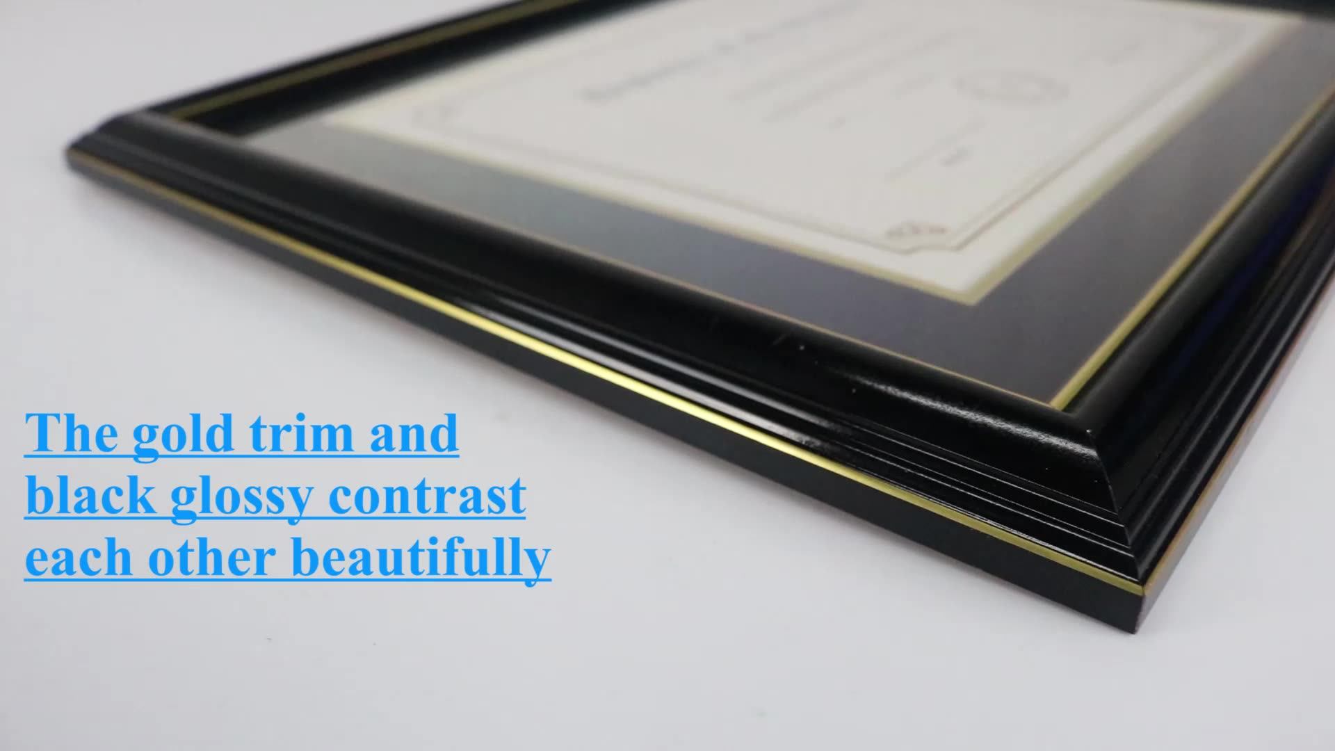 Wood Graduation Diploma Frame Displays Certificate Frame With Mat Or ...