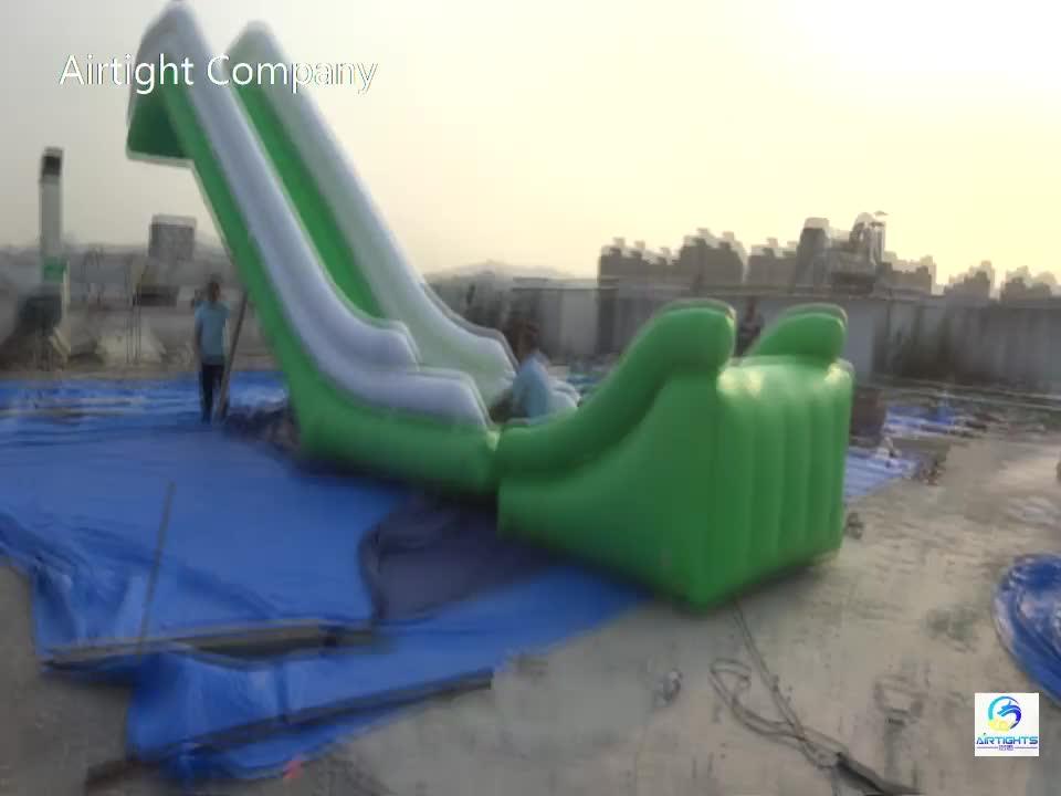 Heat Sealed Inflatable Water Park Floating Aqua Island Climbing Tower ...