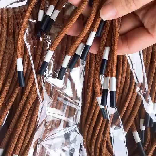 Wholesale Custom Printed Draw Cord,100% Cotton Drawcord With Tips - Buy ...